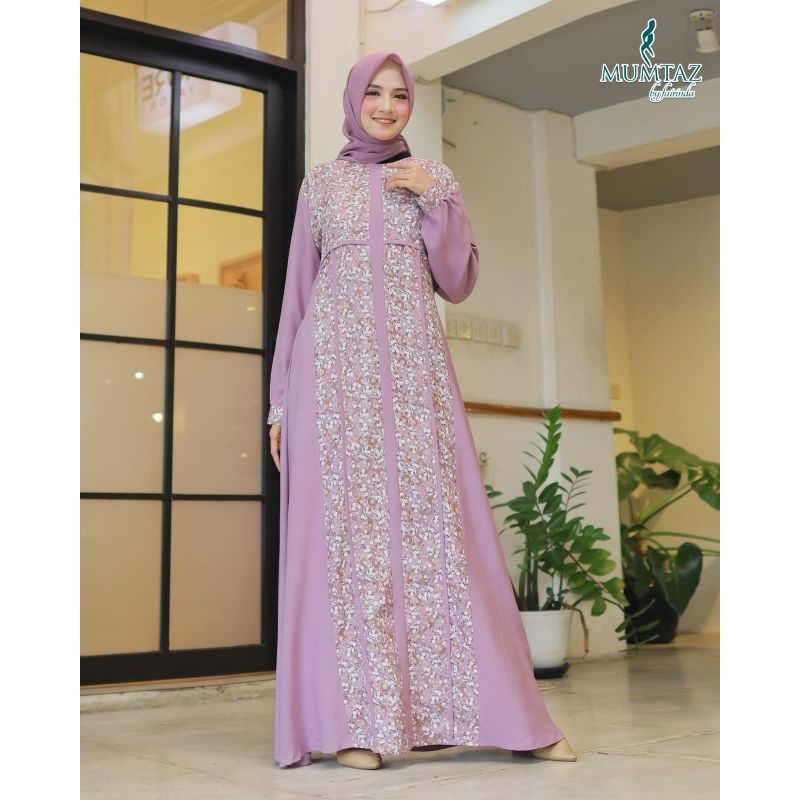 Jual GAMIS AZZURA ABAYA Vanesha dan Midi Dress Lidia ORI Mumtaz motif ...