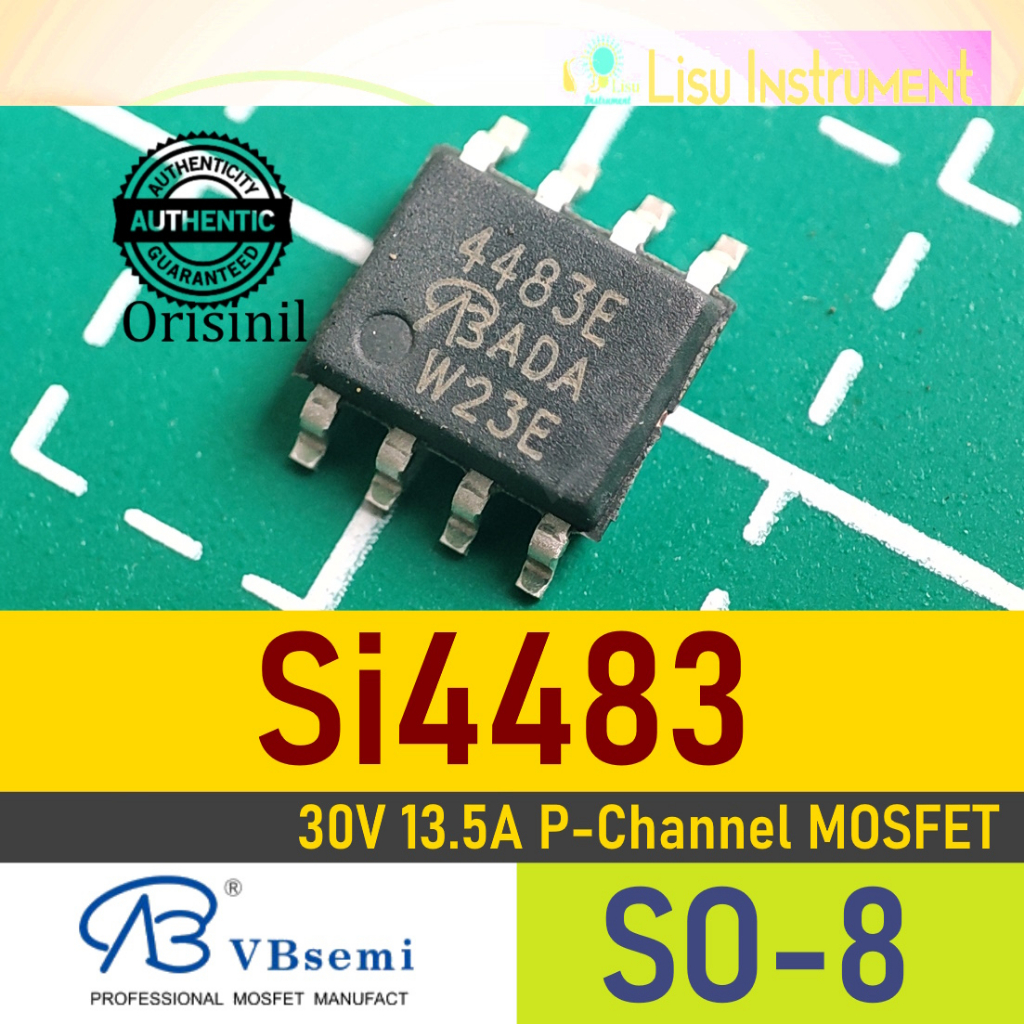 Jual SI4483EDY-VB 4483 30V 13.5A P-Channel MOSFET SO-8 Original VBSemi ...