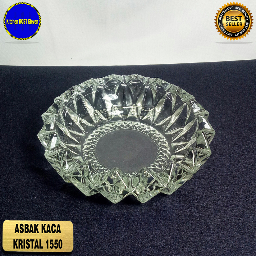 Jual asbak kaca kristal / asbak kaca jumbo / asbak kristal jumbo ...