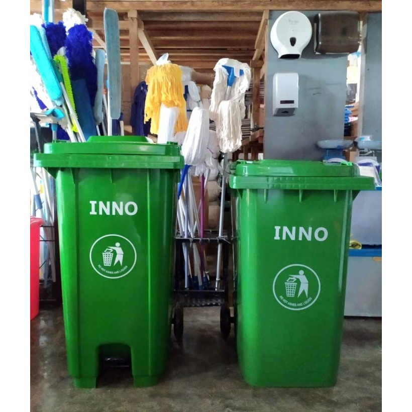 Jual Dustbin 240/120 Liter Pedal / Tanpa Pedal - Tong Tempat Sampah 2 Roda | Shopee Indonesia