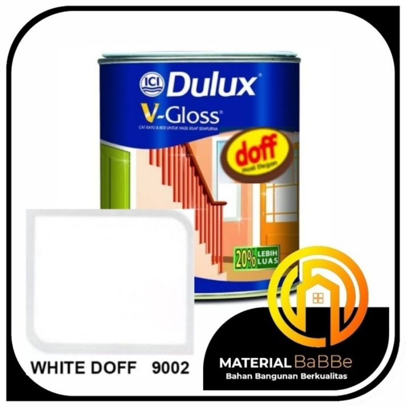 Jual Dulux V - Gloss 9002 White Doff 0,8 Liter | Cat Kayu dan Besi ...