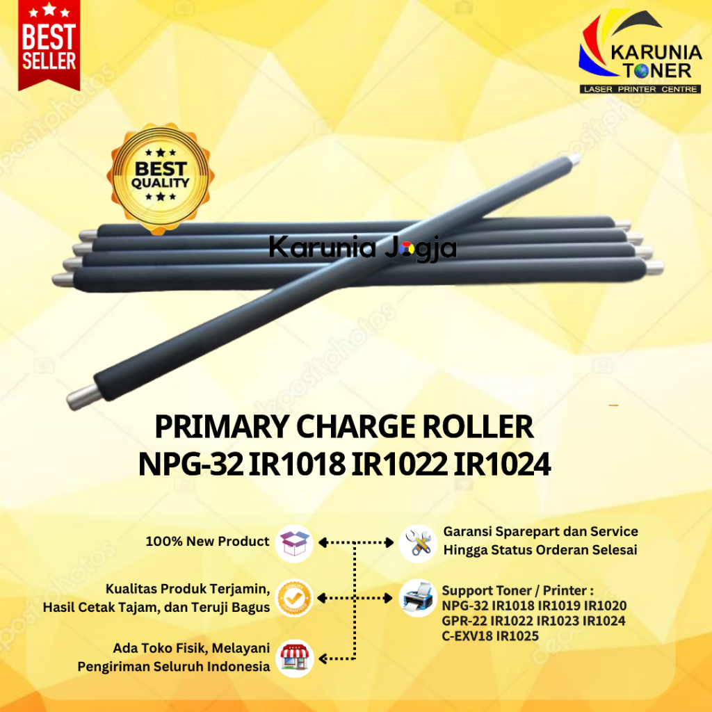 Jual PRIMARY CHARGER ROLLER PCR IR1022 IR1024 IR1018 IR1023 IR-1022 IR ...