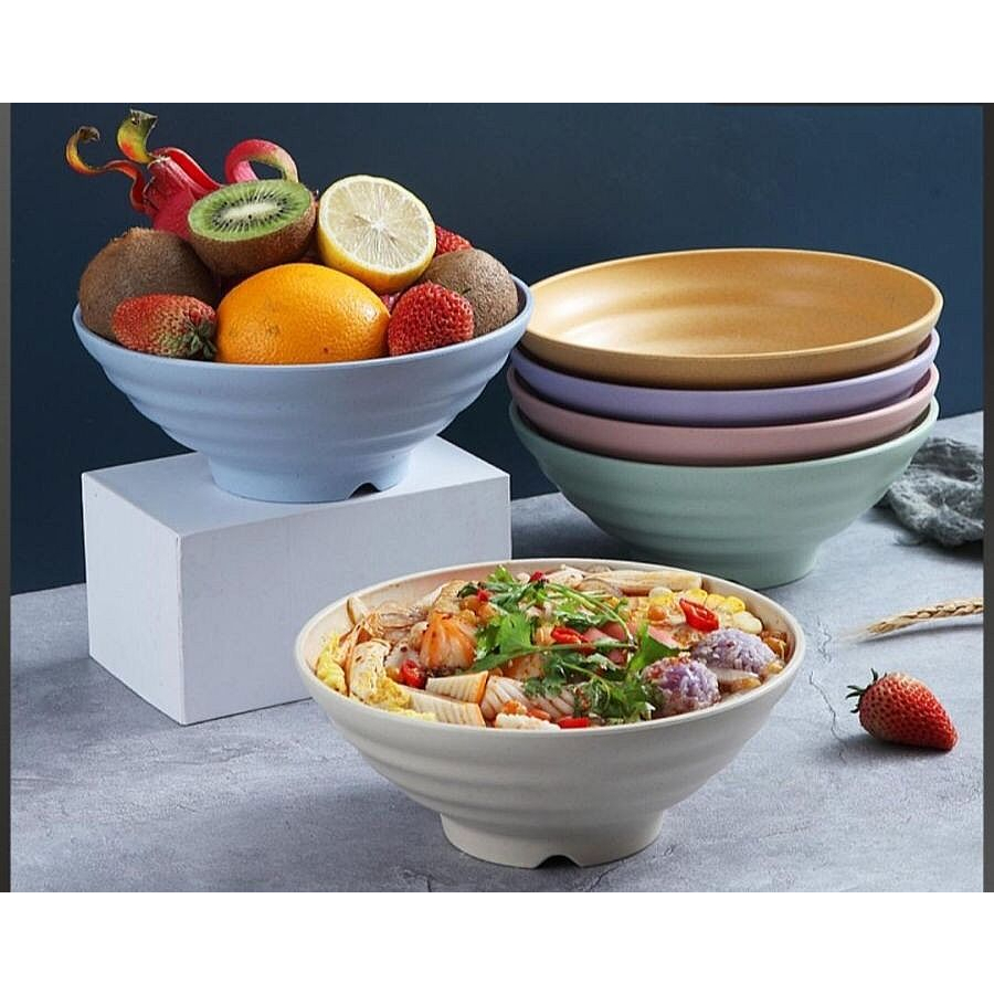 Jual Serbagrosirmurah ML1 mangkuk jerami jumbo besar wheat straw bpa ...