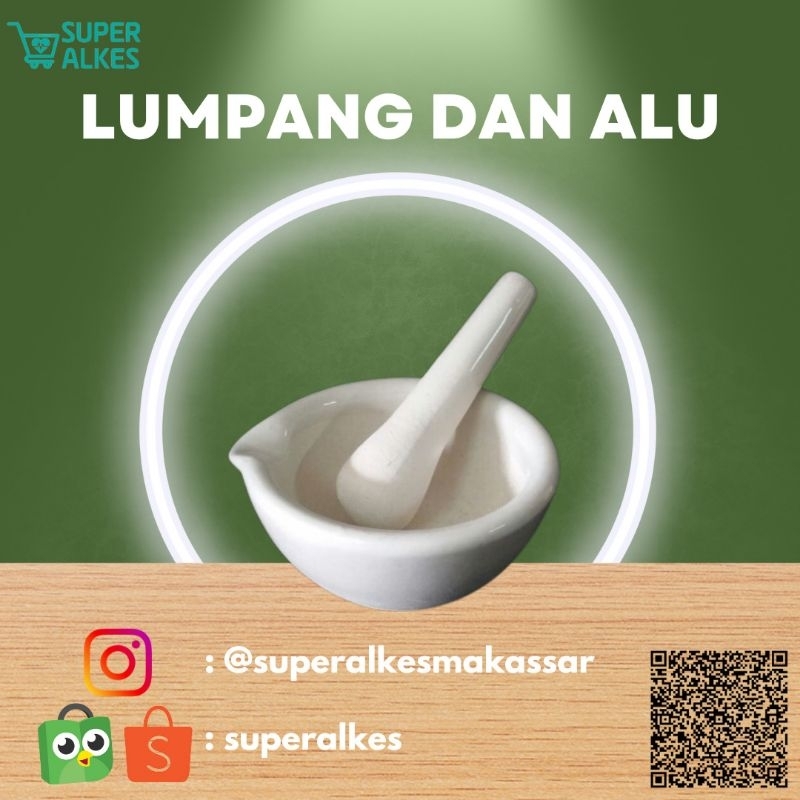 Jual Mortar alat penumbuk obat/stamper/lumpang obat ukuran 16,22 cm ...