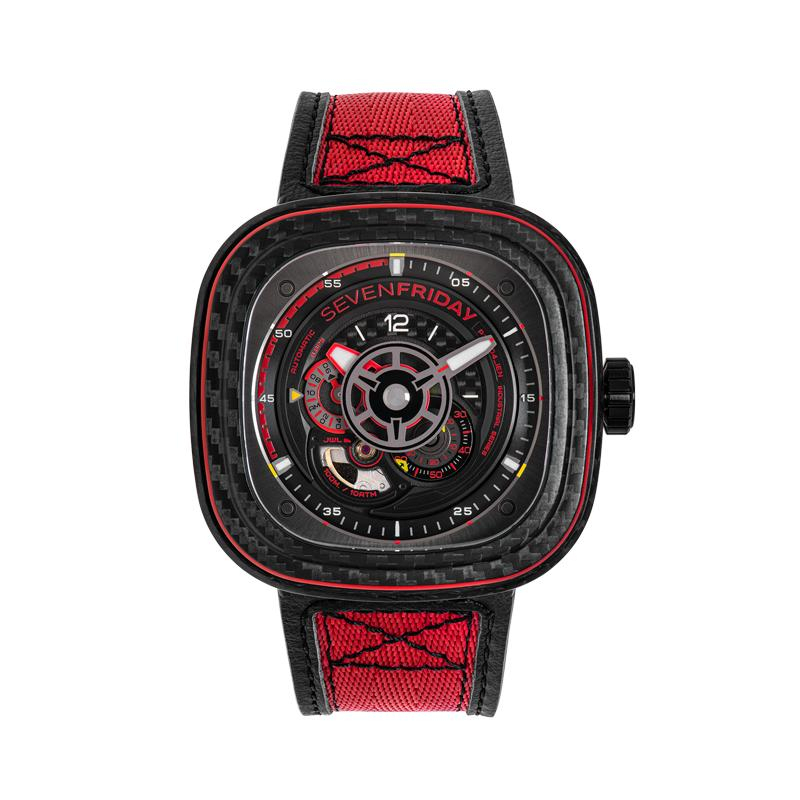 Jual SEVENFRIDAY P3C/04 RED CARBON AUTOMATIC FULLSET SERIES-P (NFC ...