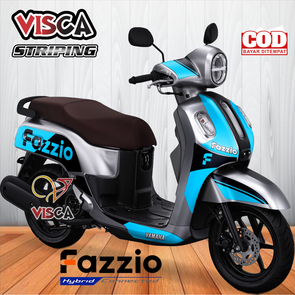 Jual Stiker Striping Yamaha Fazzio Variasi SIMPLE | Shopee Indonesia