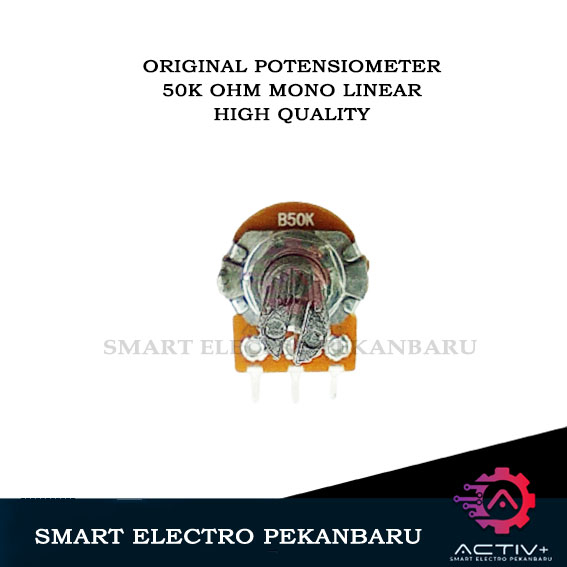 Jual ORIGINAL POTENSIO 50K Ohm Mono Linear 50000 Ohm Potensiometer ...