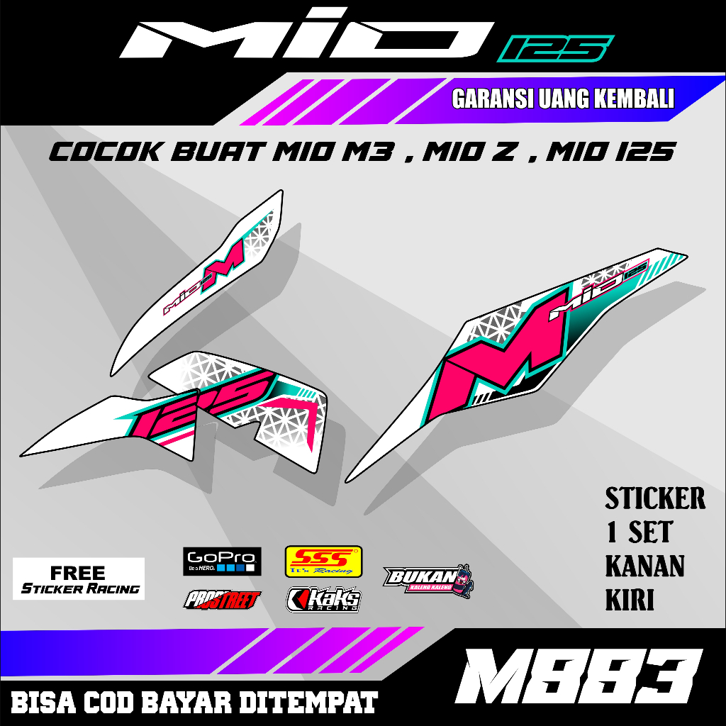 Jual Sticker Striping Mio M3 Mio Z Mio 125 Keren Terbaru - Decal Stiker ...