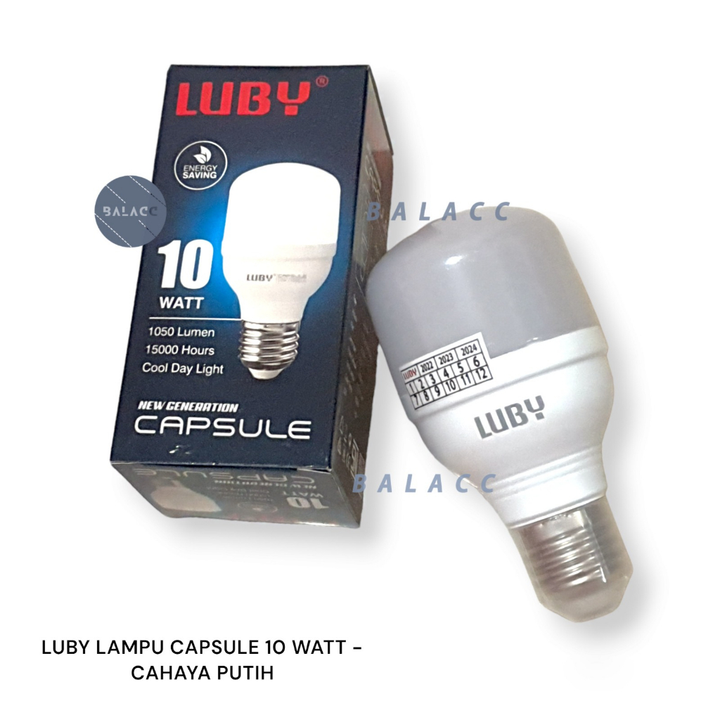 Jual Lampu Led 10 Watt Capsule Luby Cahaya Putih | Shopee Indonesia