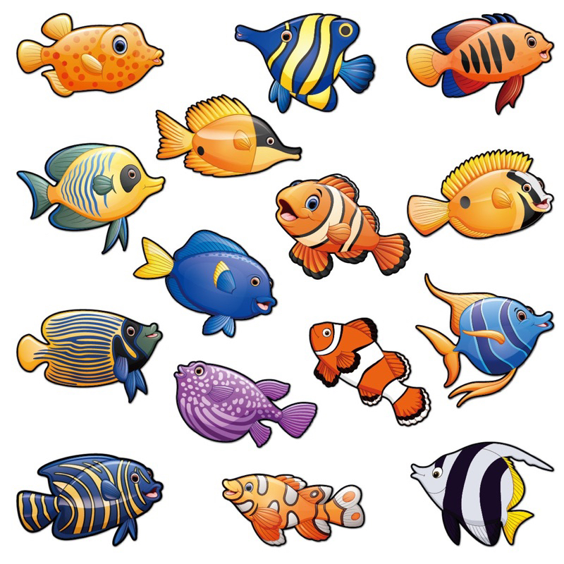 Jual 15 PCS Stiker Graffiti Kartun Nemo fish Anti Air Untuk Dekorasi ...