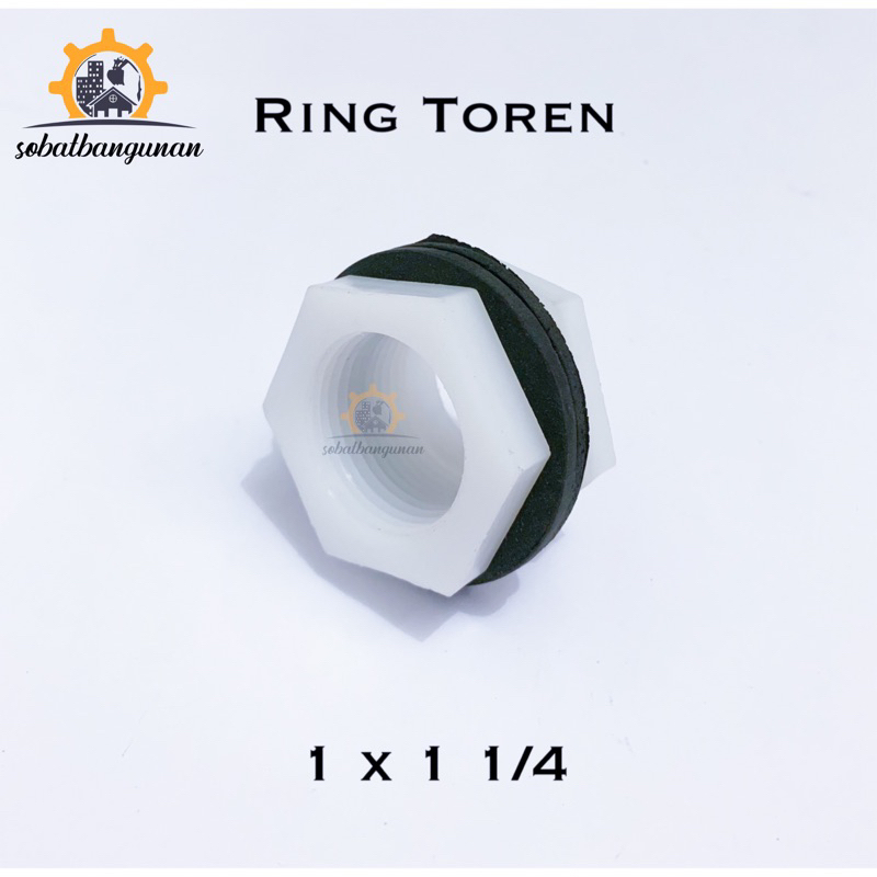 Jual Mur Drat Ring Toren Tandon Tangki 1 inch x 1 1/4 inch / Verlup ...