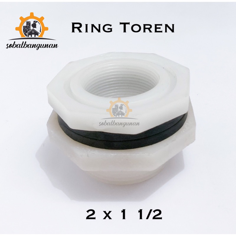 Jual Mur Drat Ring Toren Tandon Tangki 2 inch x 1 1/2 inch / Verlup ...