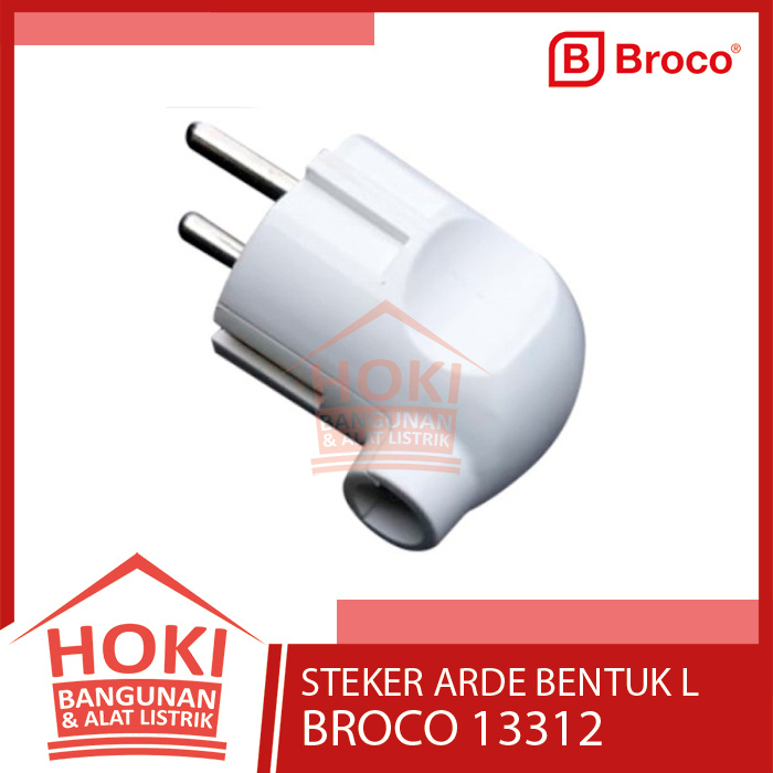 Jual STEKER ARDE BENTUK L BROCO 13312 - Colokan Bengkok - ELBOW PLUG ...