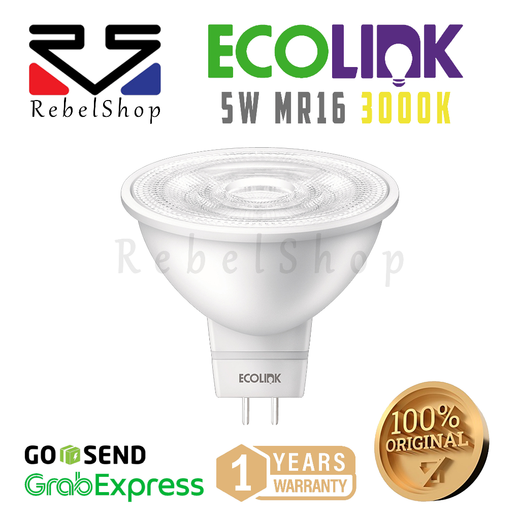 Jual Lampu LED Spotlight Ecolink MR16 5 Watt - Spot Light Kuning 3000K ...
