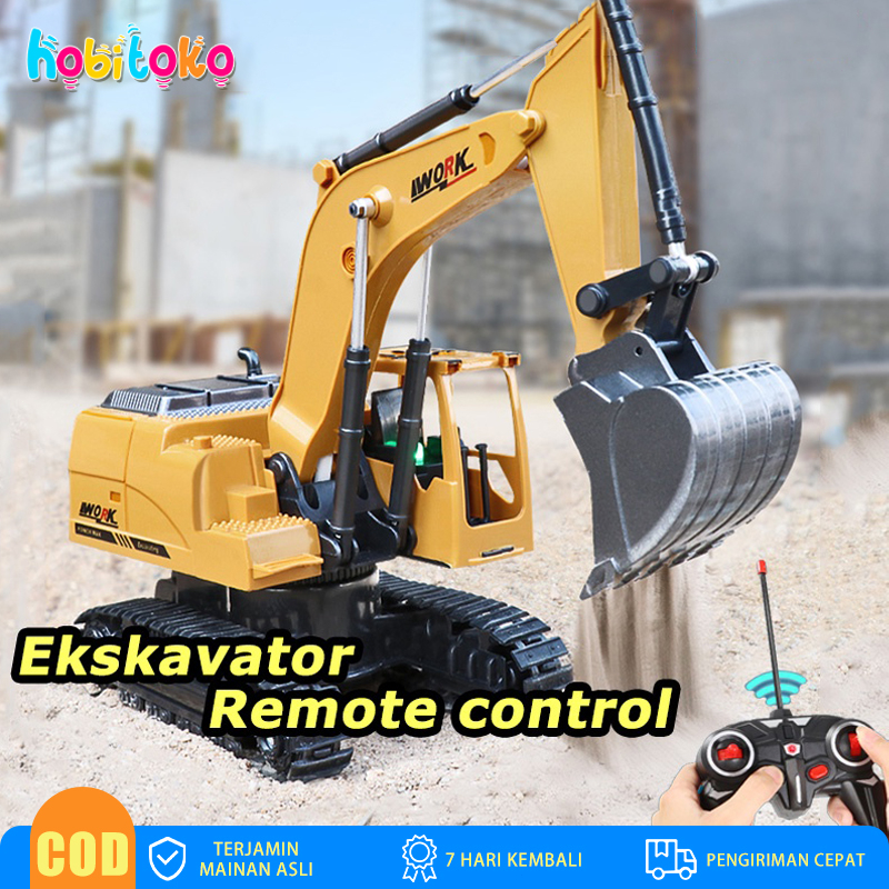 Jual 6CH RC Excavator Truck Heavy Machine KONSTRUKSI BEKO 360 REMOTE ...