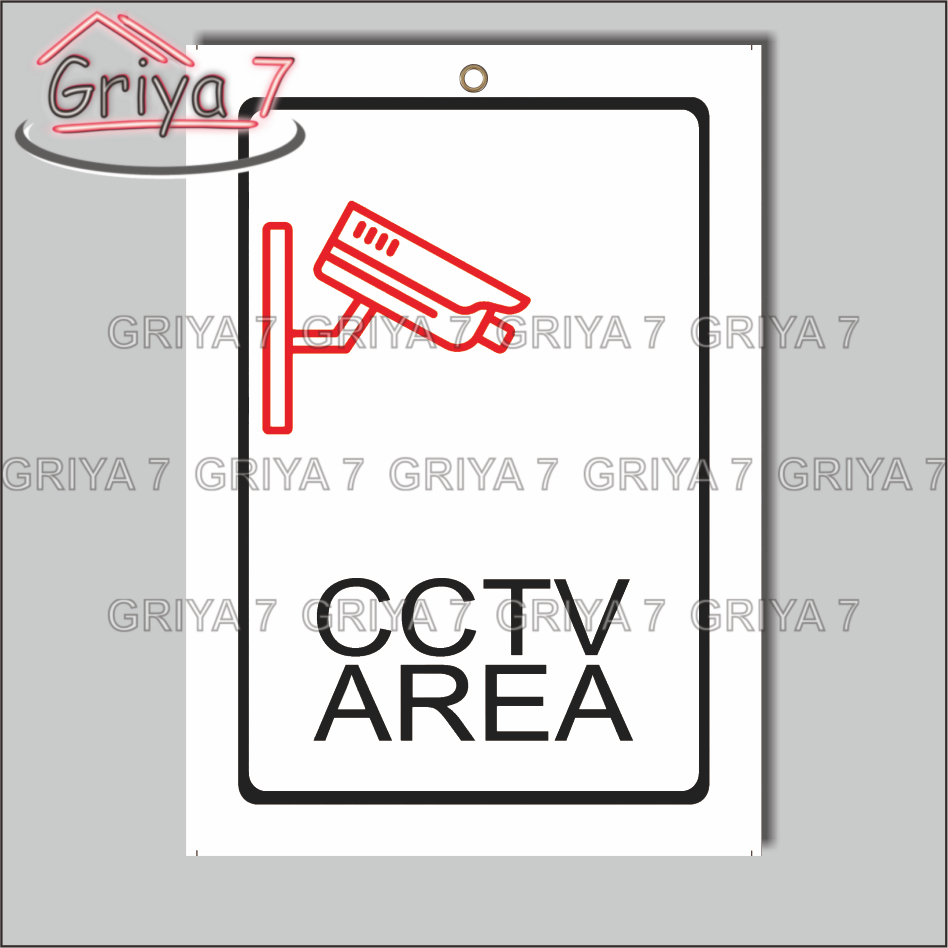 Jual GRIYA 7 I TANDA PERINGATAN CCTV AREA HIASAN DINDING | Shopee Indonesia