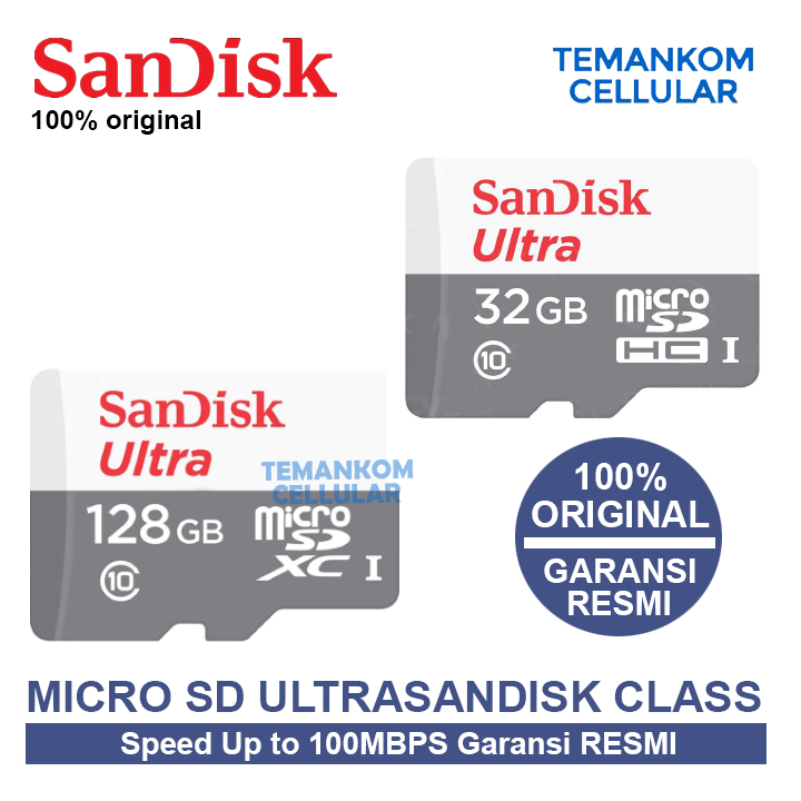 Jual Micro SD SANDISK Class 10 Memory Card mikro sd 8GB 16GB 32GB 64GB 128GB 256GB A1 Extreme Up ...