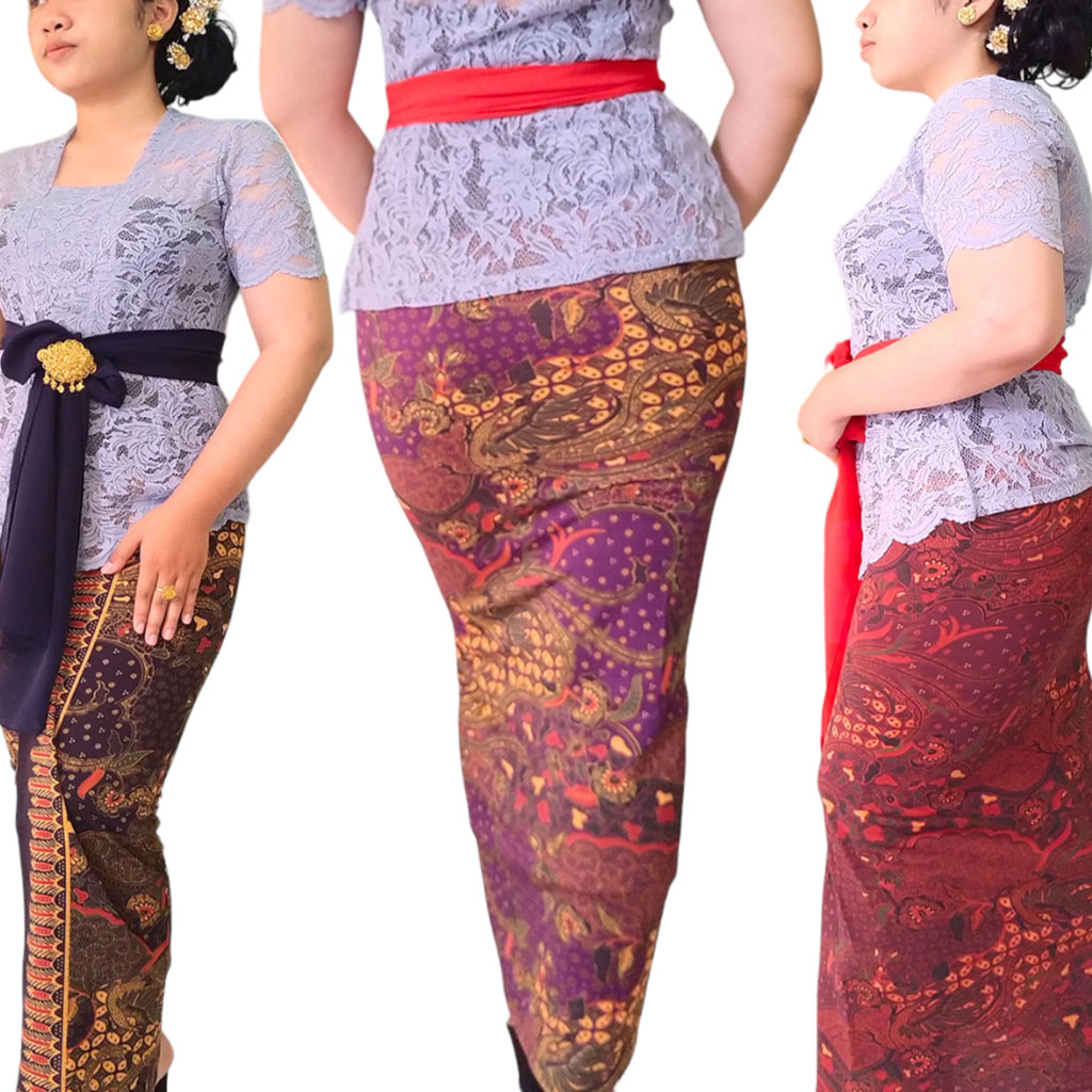 Jual Rok Panjang Bali Stretch Belah Depan - Rok Kamen Bali Jadi - Kamen ...