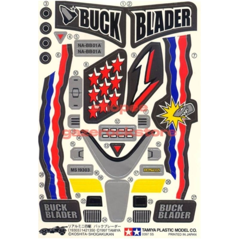 Jual Stiker Tamiya Buck Blader Cutting Vinyl | Shopee Indonesia