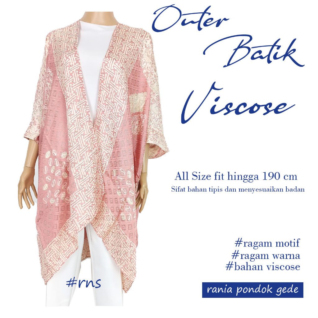 Jual Outer batik wanita bahan Viscose All Size part 01 | Shopee Indonesia