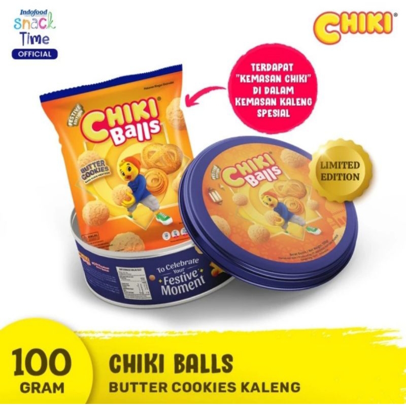 Jual Chiki Balls Kaleng Butter Cookies 100 Gr | Shopee Indonesia
