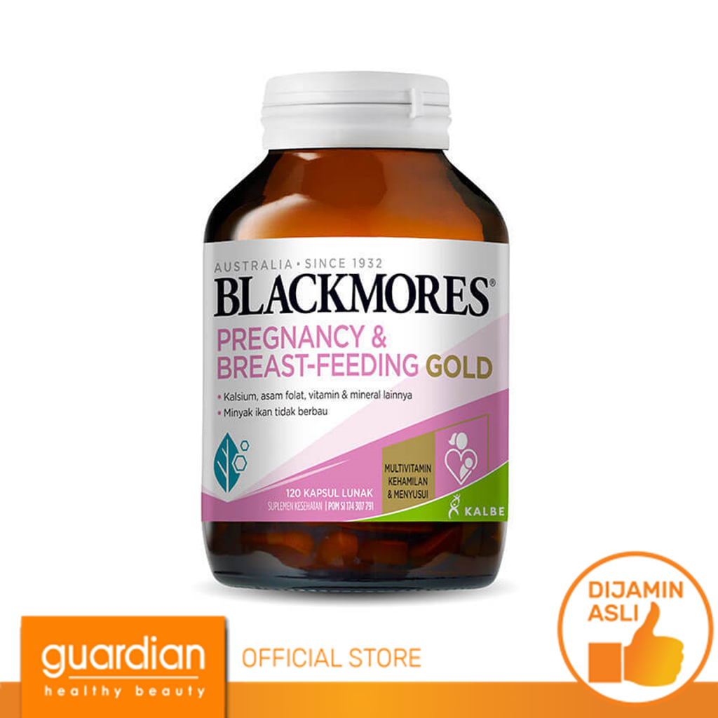 Jual BLACKMORES Pregnancy & Breast-Feeding Gold 120s Improved Formula ...