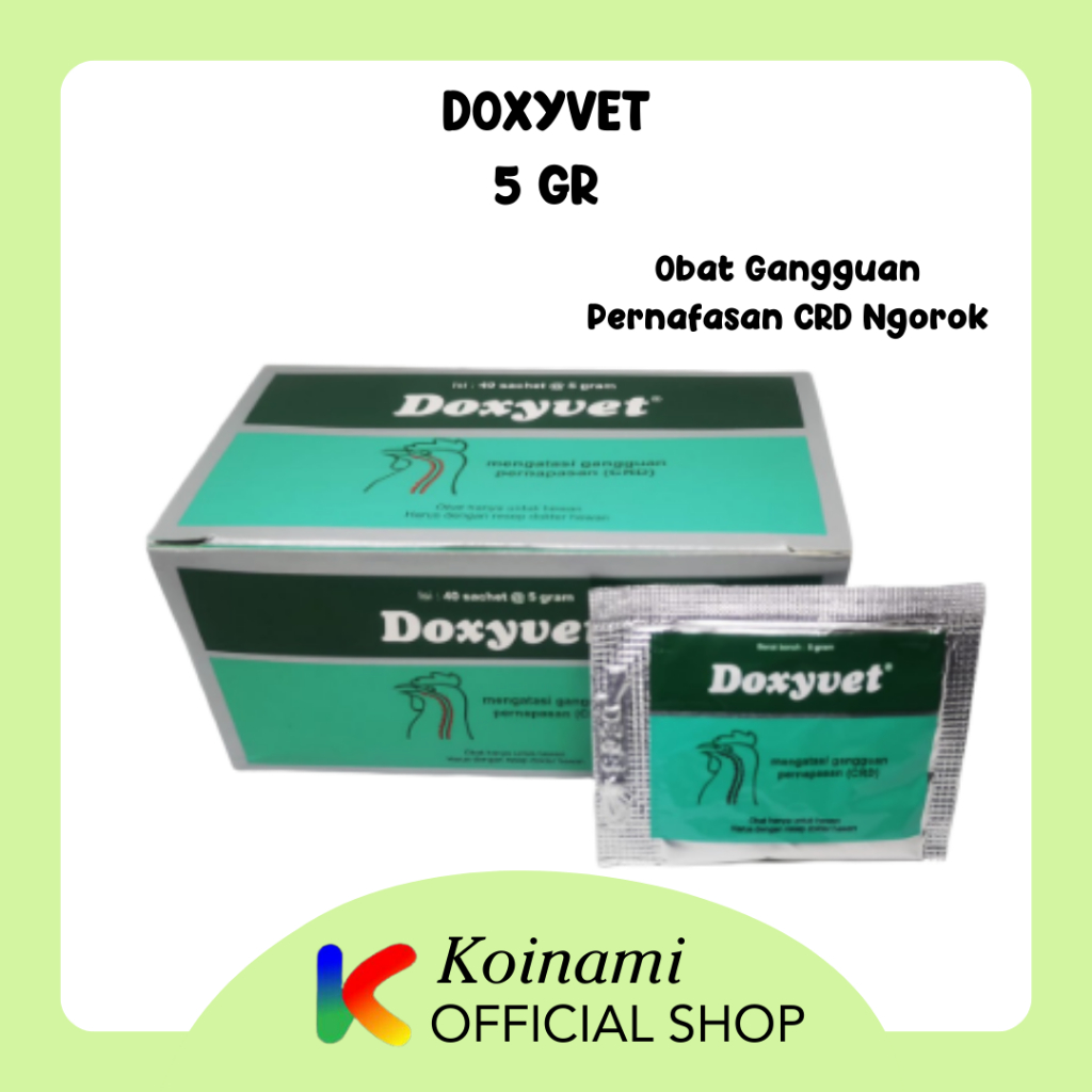 Jual DOXYVET 5 gram / OBAT GANGGUAN PERNAFASAN CRD NGOROK / MEDION ...