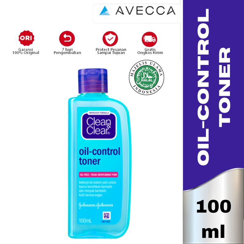 Jual J&J Clean & Clear Oil Control Toner 100ml / Pembersih Wajah / Make ...