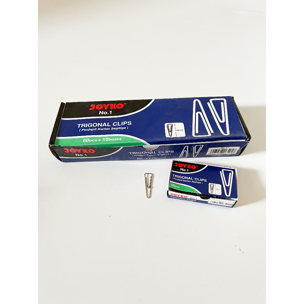 Jual Paper Clip JOYKO Trigonal Clips No. 1 Klip Kertas | Shopee Indonesia