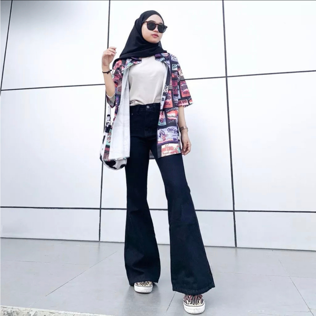 Jual CUTBRAY LOOSE JEANS HIGHWAIST KOREAN STYLE NON STRETCH 27-34 ...