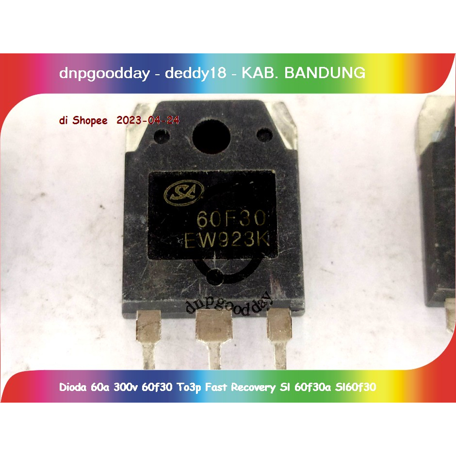 Jual Dioda 60a 300v 60f30 To3p Fast Recovery Sl 60f30a Sl60f30 | Shopee Indonesia