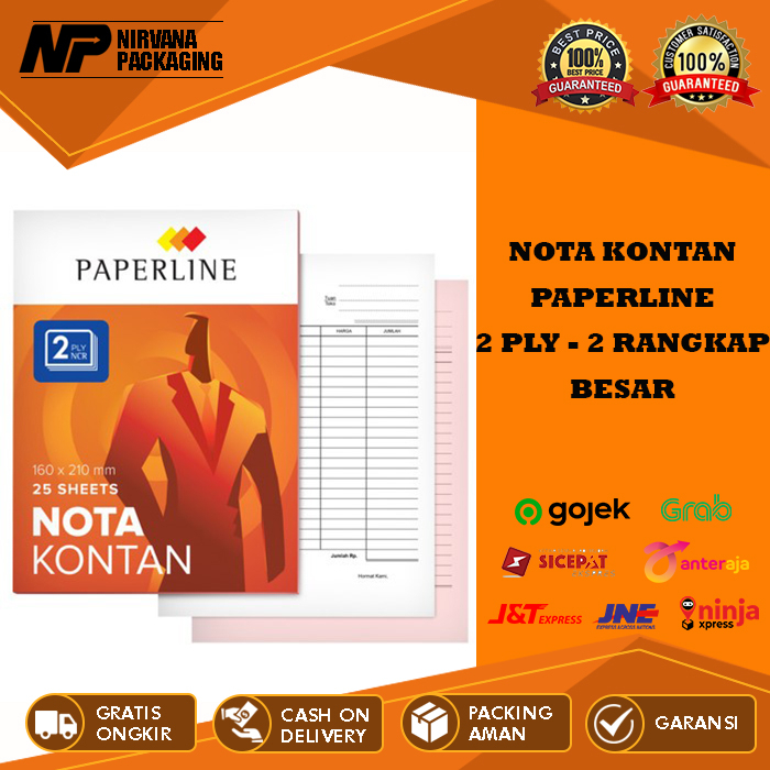 Jual NOTA KONTAN BESAR 2 PLY 2PLY PAPERLINE RANGKAP 2 / B2 PPL | Shopee ...