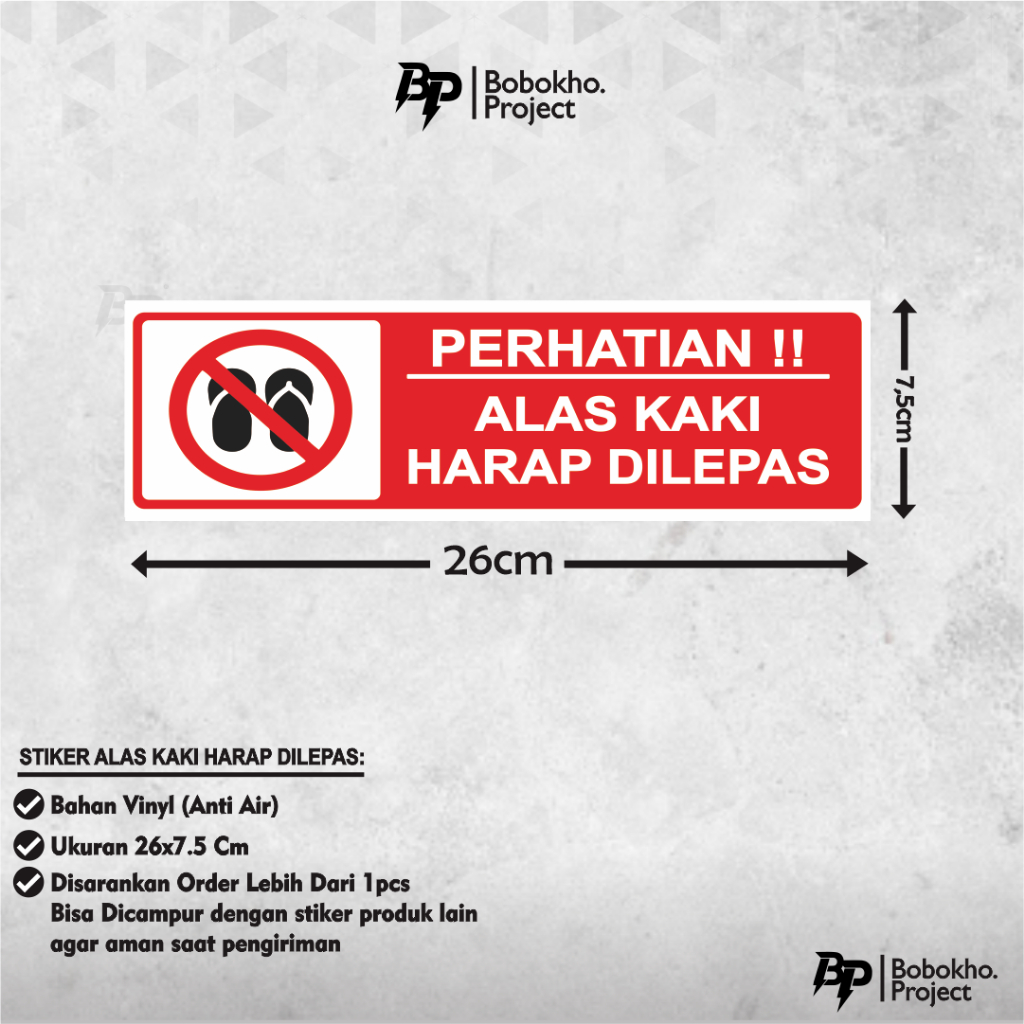 Jual Sticker alas kaki harap dilepas / Stiker alas kaki harap dilepas ...