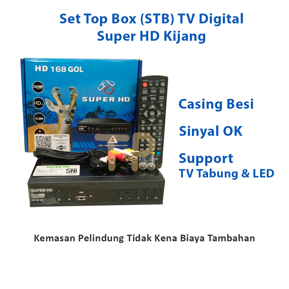 Jual Set Top Box Super HD Kijang 168 GOL STB TV Digital DVBT2 | Shopee Indonesia