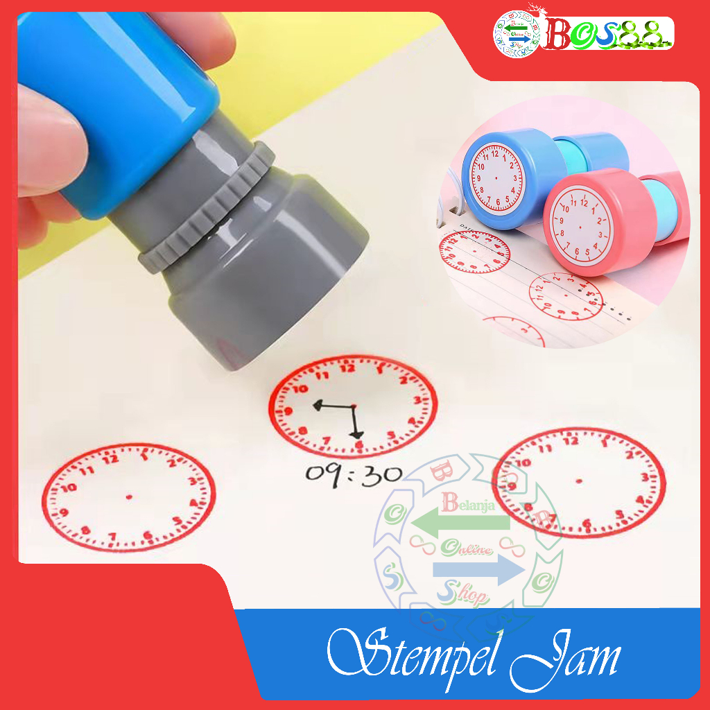 Jual Stempel Edukasi Jam Dinding Belajar Mengenal Waktu | Shopee Indonesia