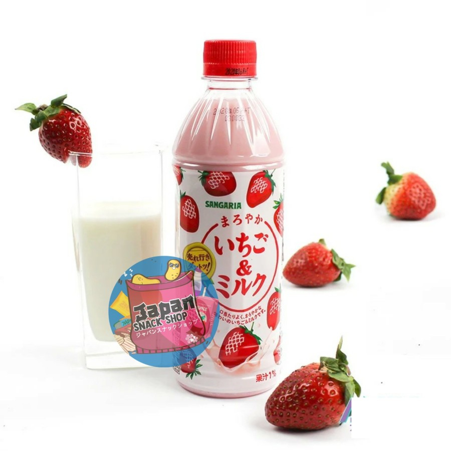 Jual Sangaria Strawberry Milk & Drink 500ml / susu jepang / minuman jepang / susu impor / susu ...