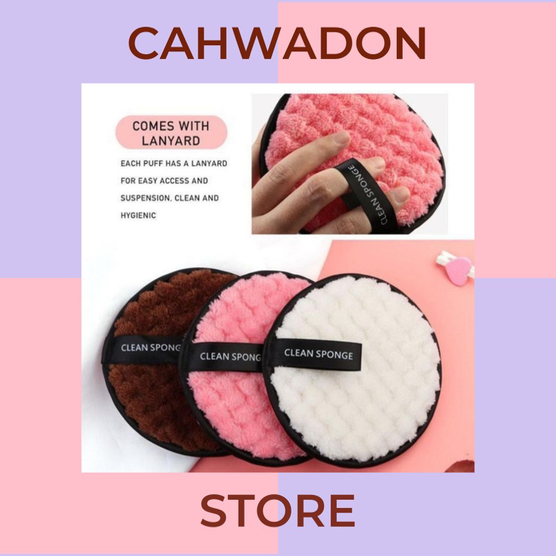 Jual [CAHWADON.STORE] SPONGE FACIAL MAKE UP REMOVER/ SPONS WAJAH ...