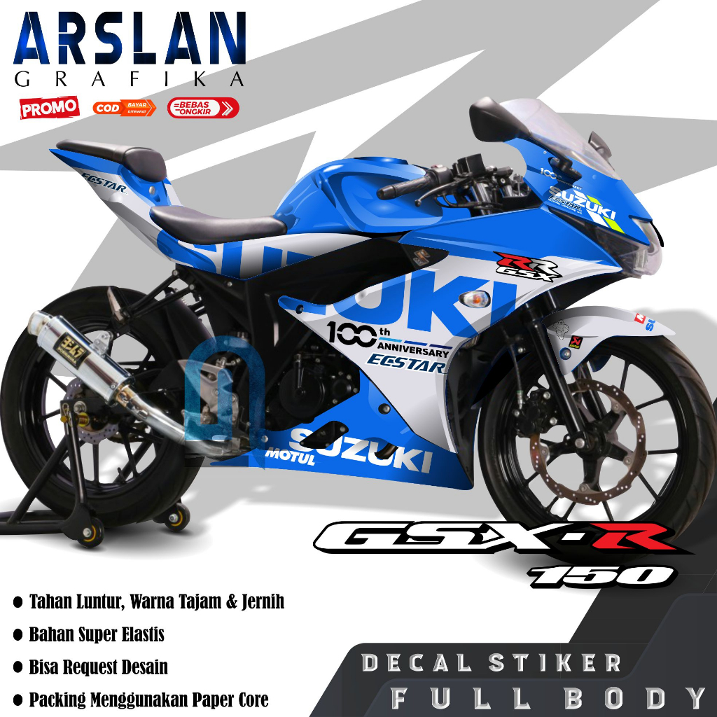 Jual KEREN Decal GSX R150 Full Body Stiker GSX R150 Full Body Variasi ...