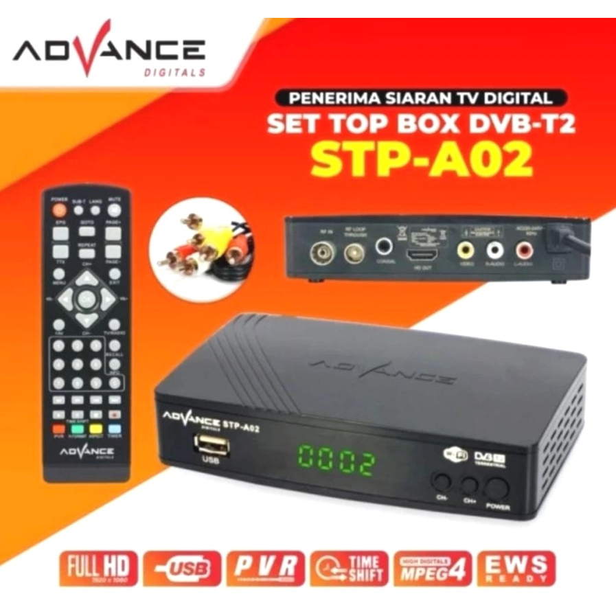 Jual Set Top box (STB) STB / receiver tv digital Advance + ANTENA WIFI | Shopee Indonesia