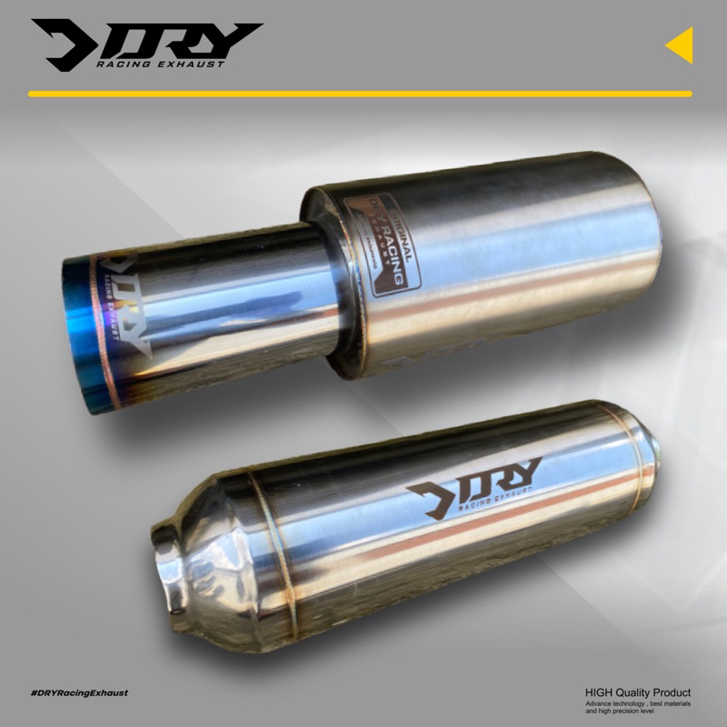 Jual Knalpot Mobil DRY Racing Exhaust X2 & Resonator Fullstainless ...