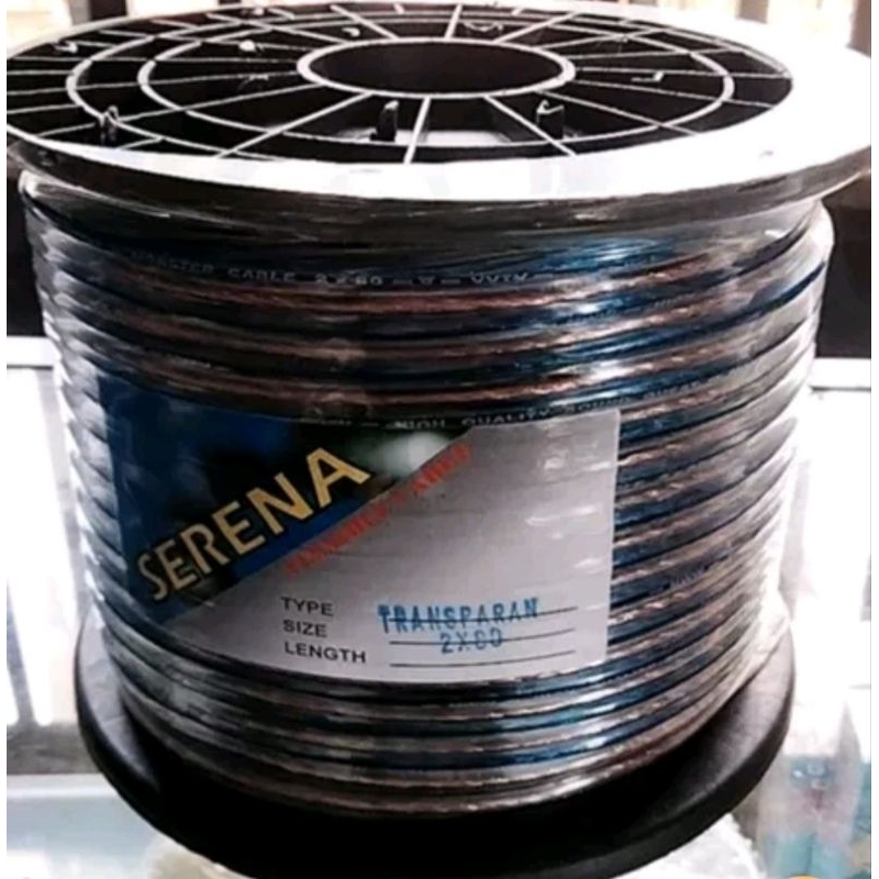 Jual Kabel transparan kabel audio monster 2x80, 2x120 panjang 100y ...