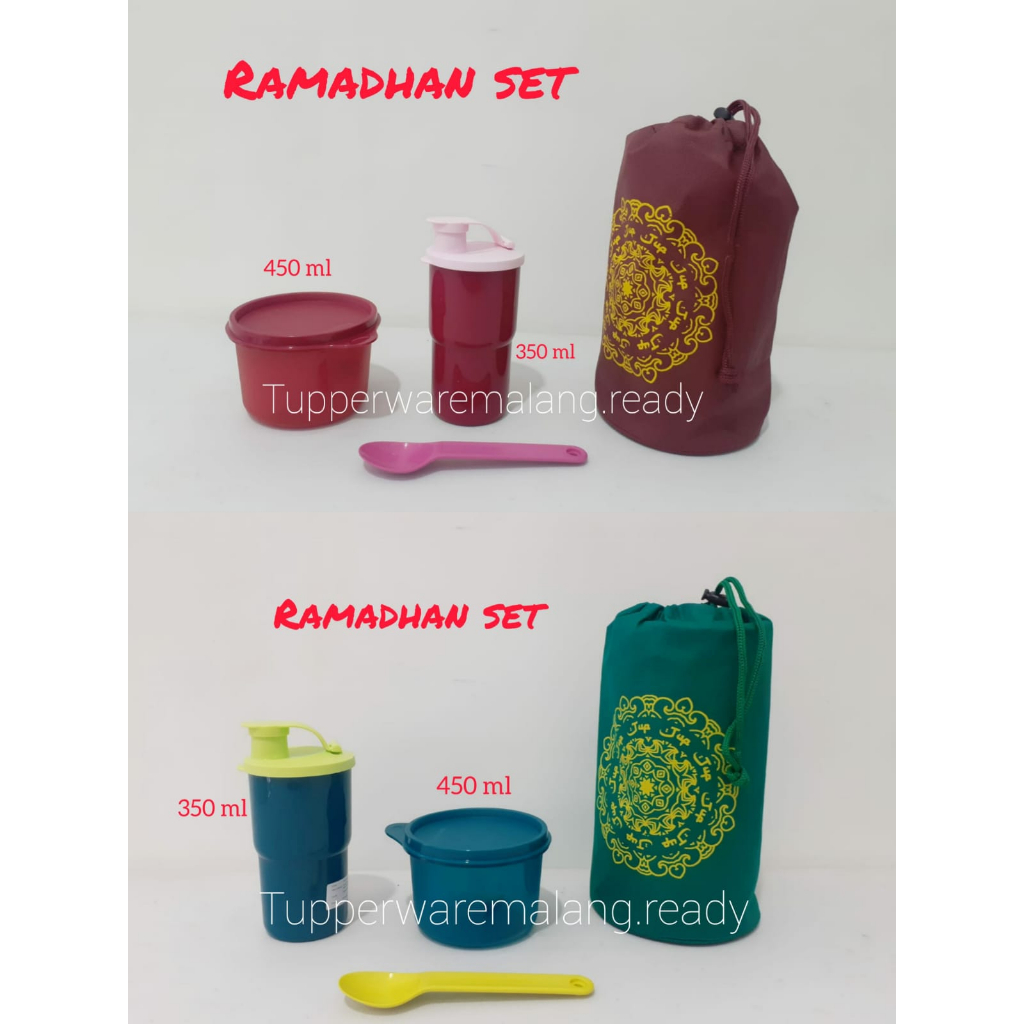 Jual [PROMO!!] WADAH SNACK TUPPERWARE/ TOPLES/ TUMBLER RAMADHAN SET ...