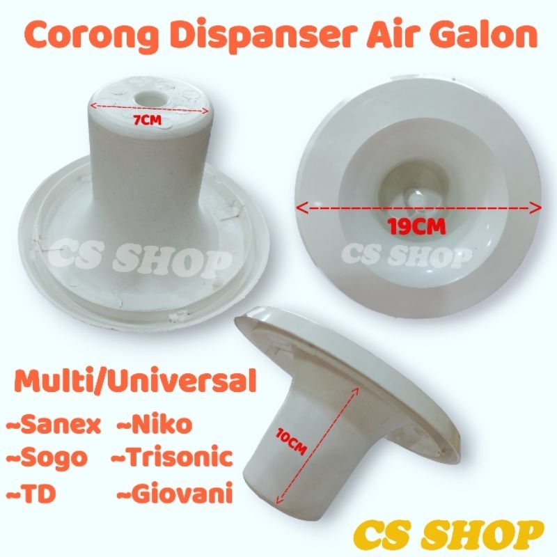 Jual CORONG DISPANSER AIR GALON UNIVERSAL MULTI SEMUA MEREK/LEHER TUTUP ...