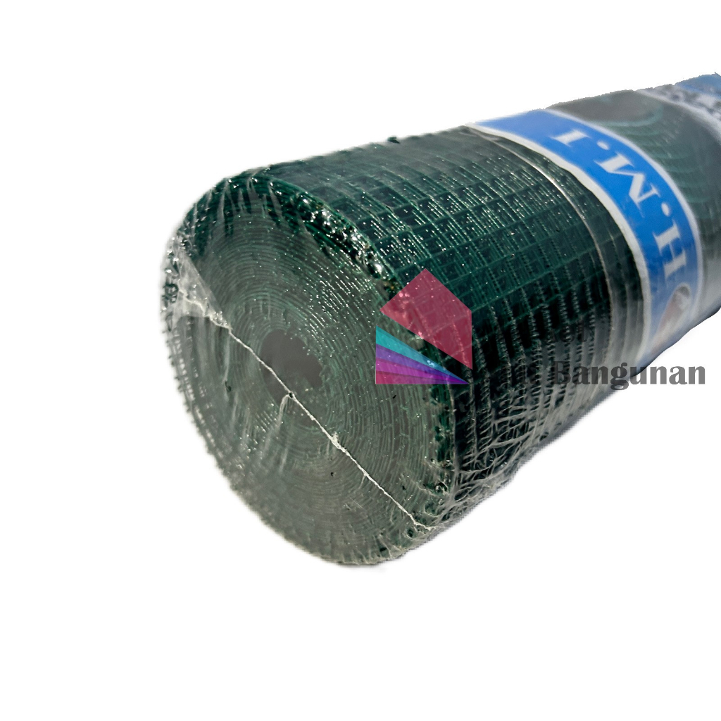 Jual Kawat Loket PVC 1/4" Hijau / Ram Kawat PVC 1/4 Inci / Kawat Ayakan ...