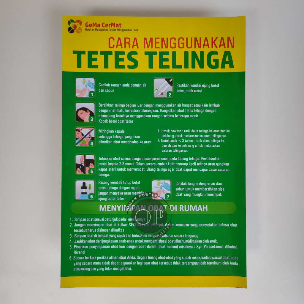 Jual Poster Cara Pakai Tetes Telinga - Poster Farmasi - OTT - Gema ...