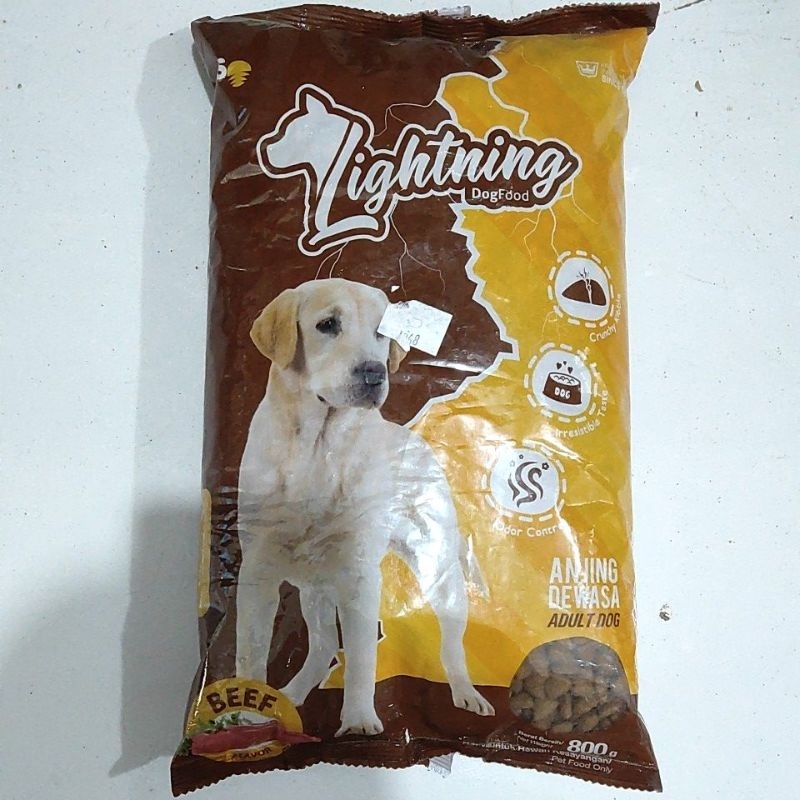 Jual Lightning dog food 800 gram | Shopee Indonesia