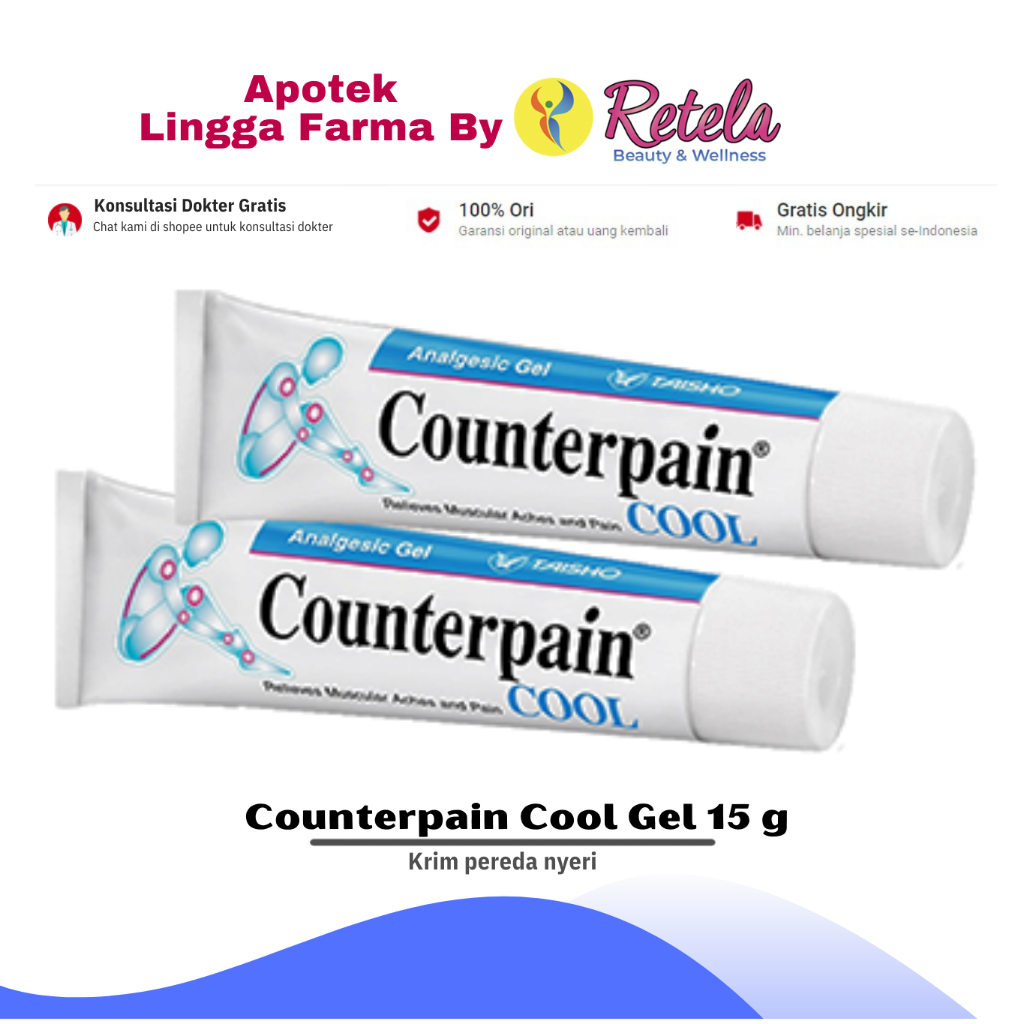 Jual COUNTERPAIN COOL GEL 15GR | Shopee Indonesia