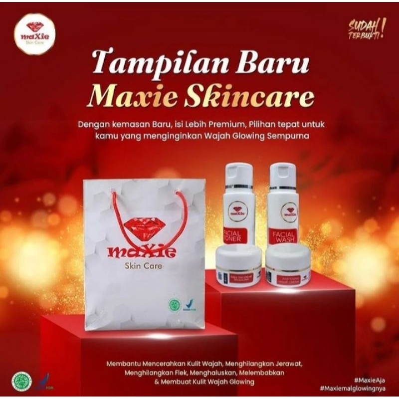 Jual PAKET MAXIE GLOW SKINCARE ORIGINAL BPOM KEMASAN BARU | Shopee ...