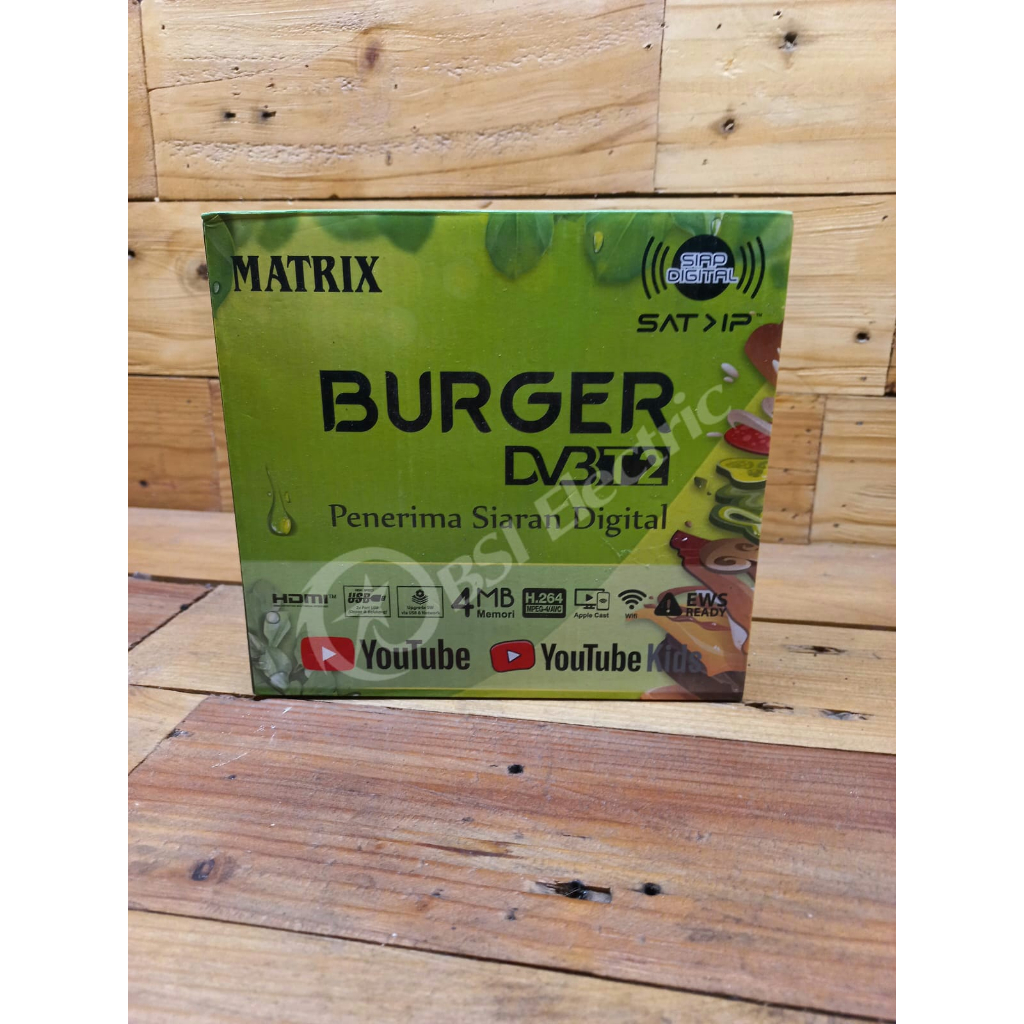 Jual MATRIX Burger STB DVB - T2 Hijau | Shopee Indonesia