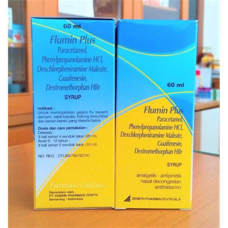 Jual Flumin PLUS Sirup 60ml ORIGINAL- Paracetamol Obat Penurun Panas ...